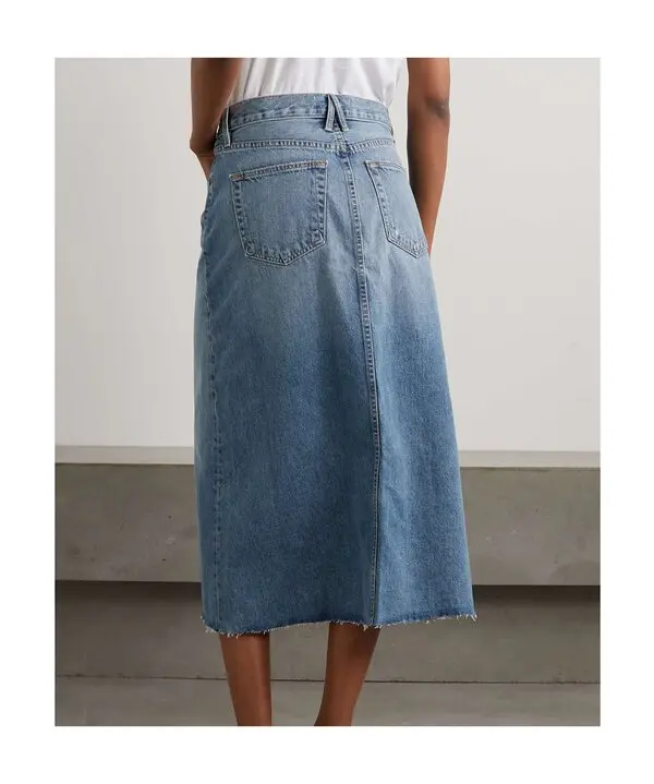 SLVRLAKE Multi-pocket Denim Skirt