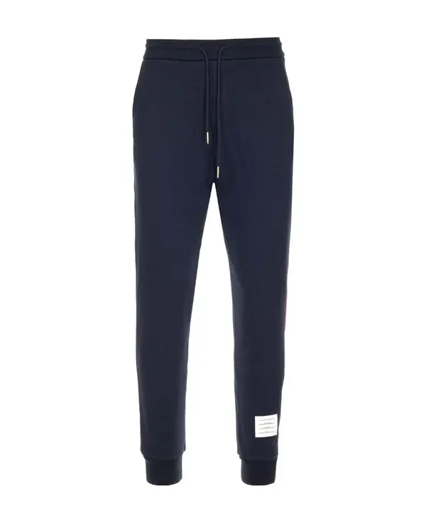 Thom Browne Dark Blue Logo Sweatpants