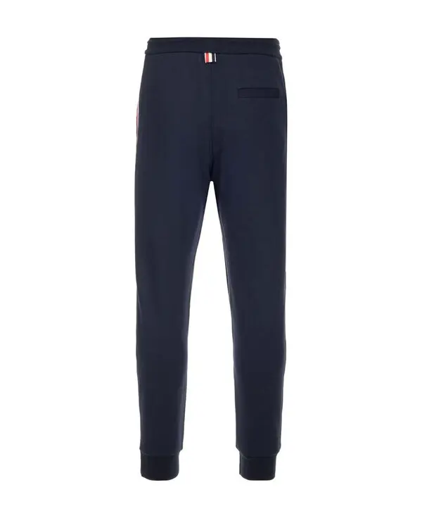 Thom Browne Dark Blue Logo Sweatpants