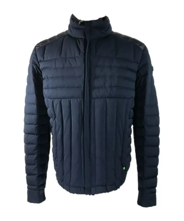 Hugo Boss Quilted Down Jacket With Vertical Stand Collar