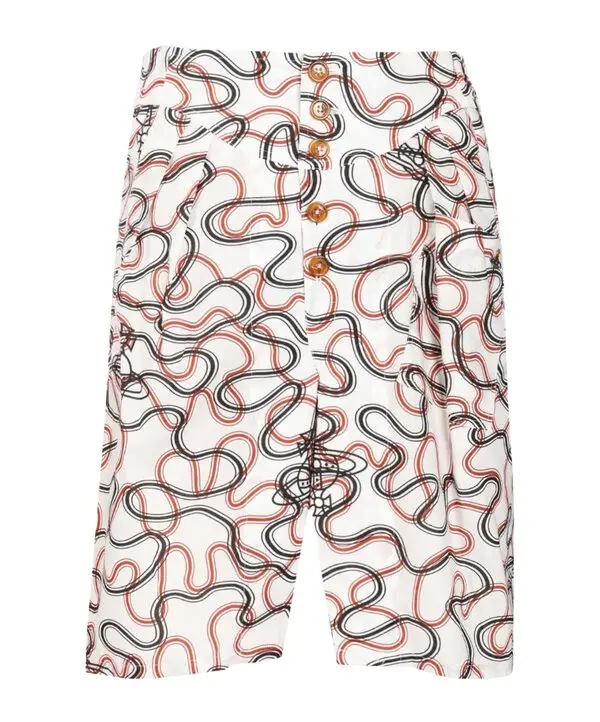 VIVIENNE WESTWOOD Romario Wiggle Bermuda Shorts - White