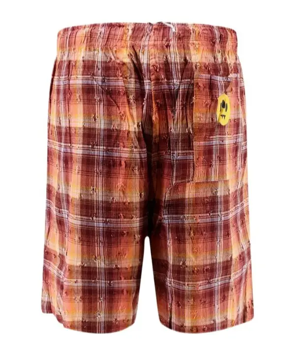 BARROW Checked Pattern Relaxed Fit Shorts