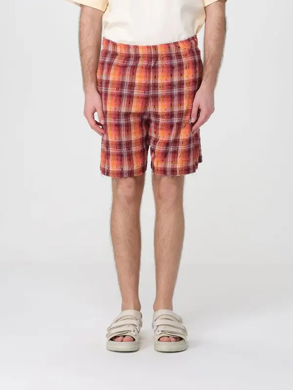 BARROW Checked Pattern Relaxed Fit Shorts