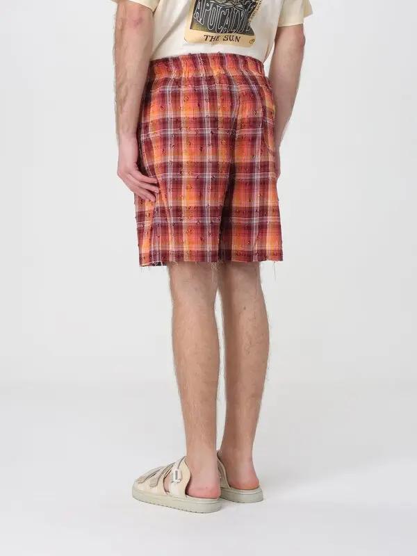 BARROW Checked Pattern Relaxed Fit Shorts