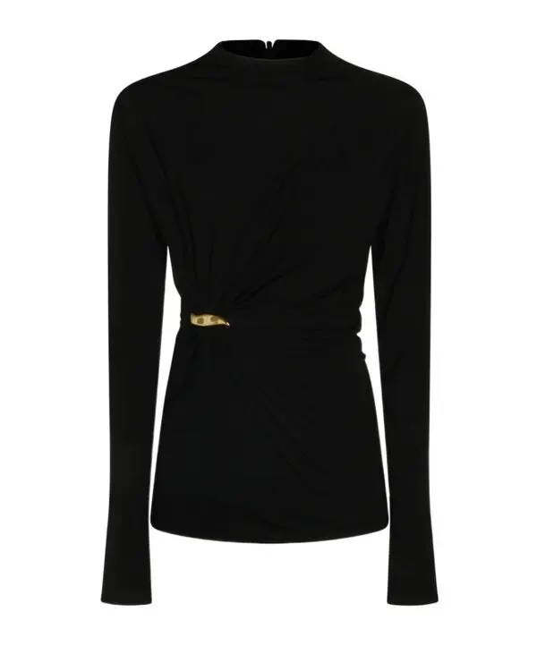 Bottega Veneta Embellished Long Sleeve Top