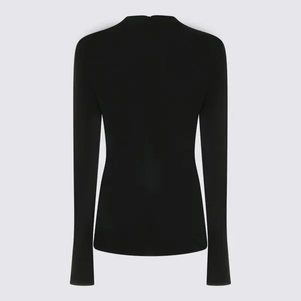 Bottega Veneta Embellished Long Sleeve Top - Black