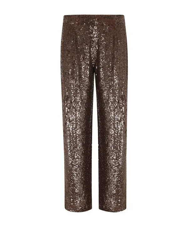 P.a.r.o.s.h Sequined Trousers - Brown
