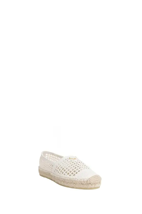 Prada Crocheted Flat Espadrilles