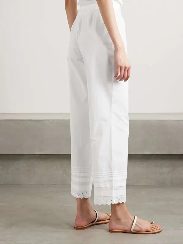 DÔEN Francisca Embroidered Lace Casual Pants