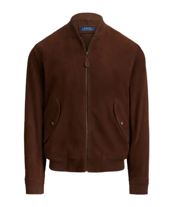 Polo Ralph Lauren Zip-up Bomber Jacket - Brown