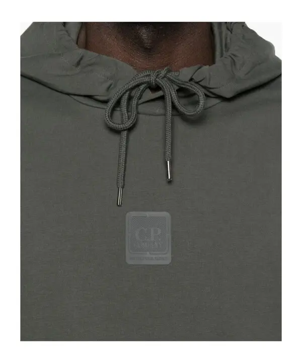 C.P. COMPANY Logo Detail Hoodie - Black