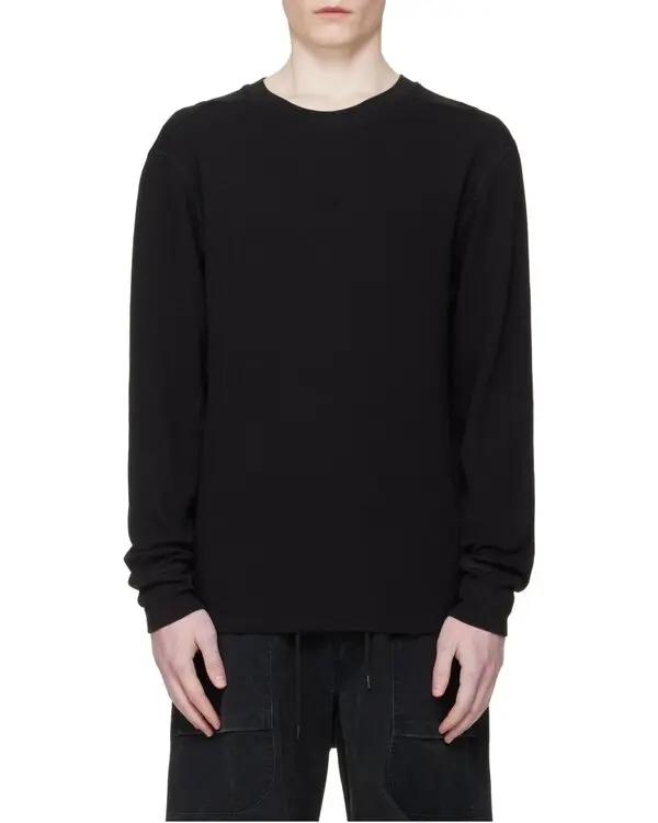 ENTIRE STUDIOS Thermal Long Sleeve T-shirt - Black