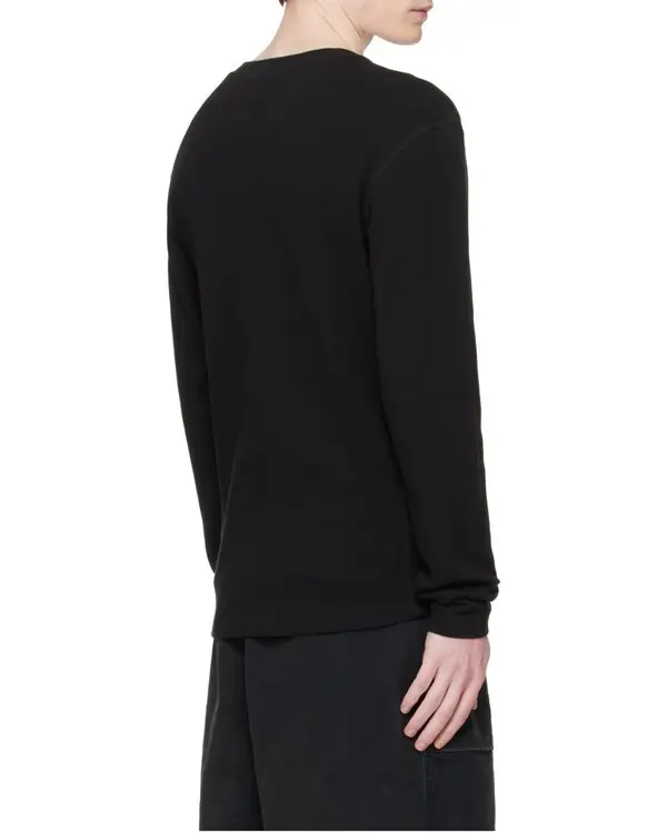 ENTIRE STUDIOS Thermal Long Sleeve T-shirt - Black