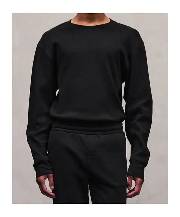 ENTIRE STUDIOS Thermal Long Sleeve T-shirt - Black