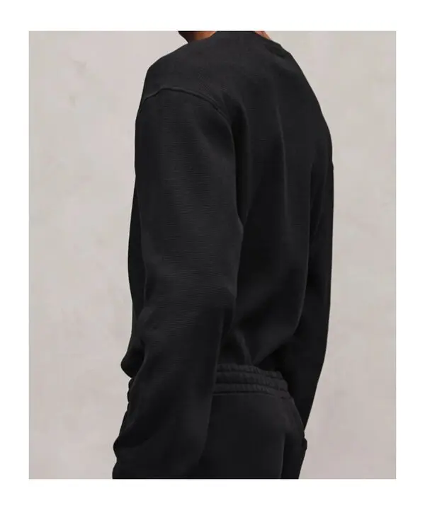 ENTIRE STUDIOS Thermal Long Sleeve T-shirt - Black