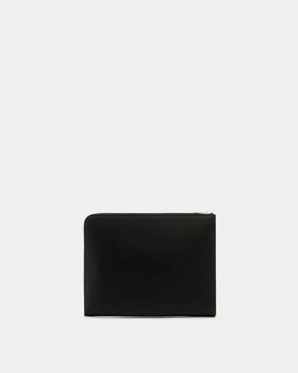 Bally Leather Pouch With Grosgrain Ribbon Detail