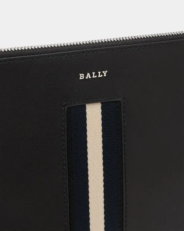 Bally Leather Pouch With Grosgrain Ribbon Detail
