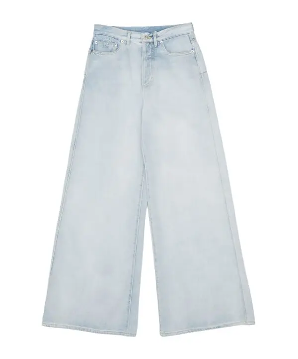 Dior Flared Jeans With Silver-finish Cd Signature - Blue