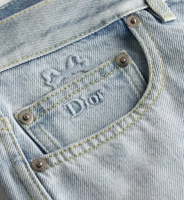 Dior Flared Jeans With Silver-finish Cd Signature