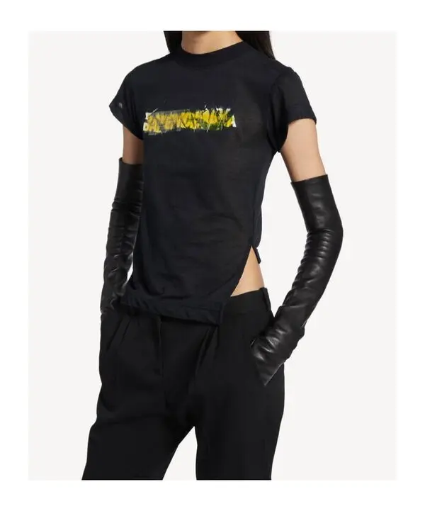 Balenciaga Logo Detailed Asymmetrical T-shirt