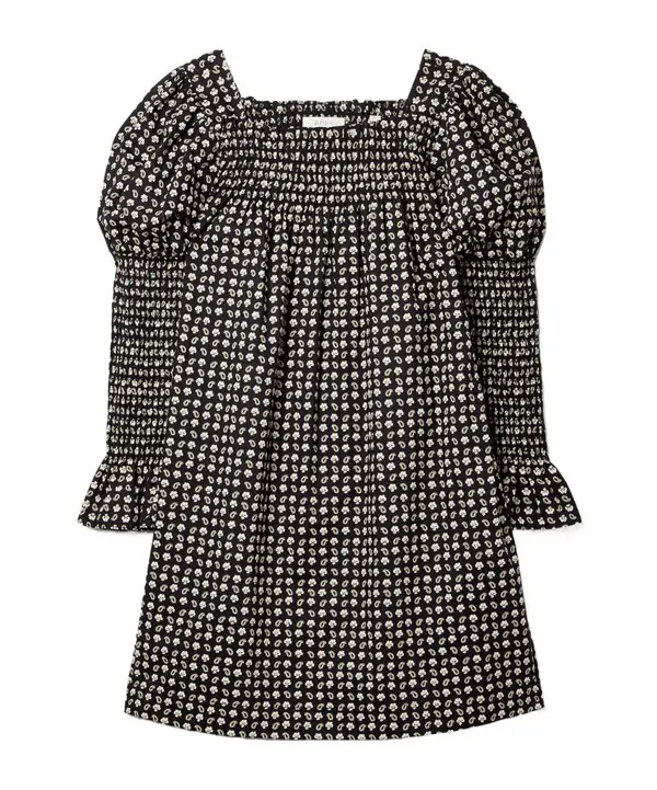 DÔEN Long-sleeved Mini Dress - Black