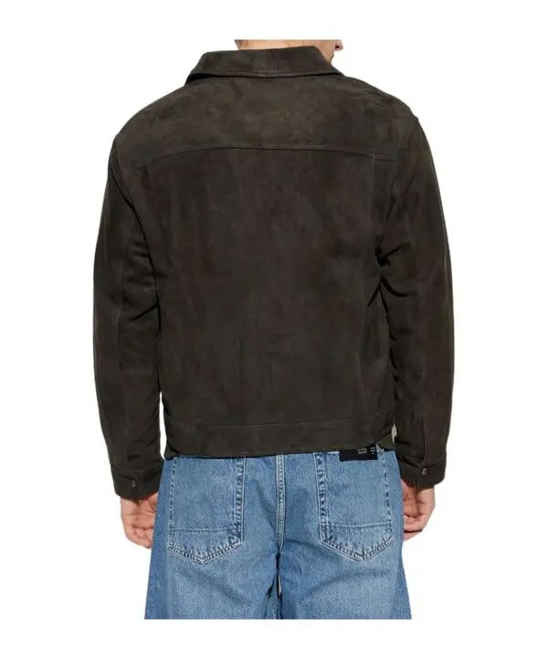 ALLSAINTS Shelton Suede Button-up Jacket - No
