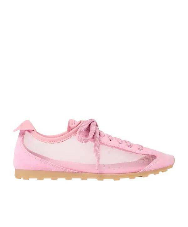 Jacquemus Lace-up Mesh Sneakers - Light Pink