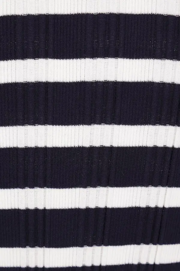 Thom Browne Striped Sleeveless Polo Shirt - No