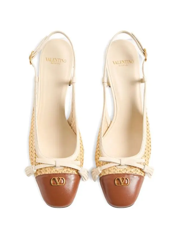 Valentino Garavani Woven Slingback High Heel Pumps