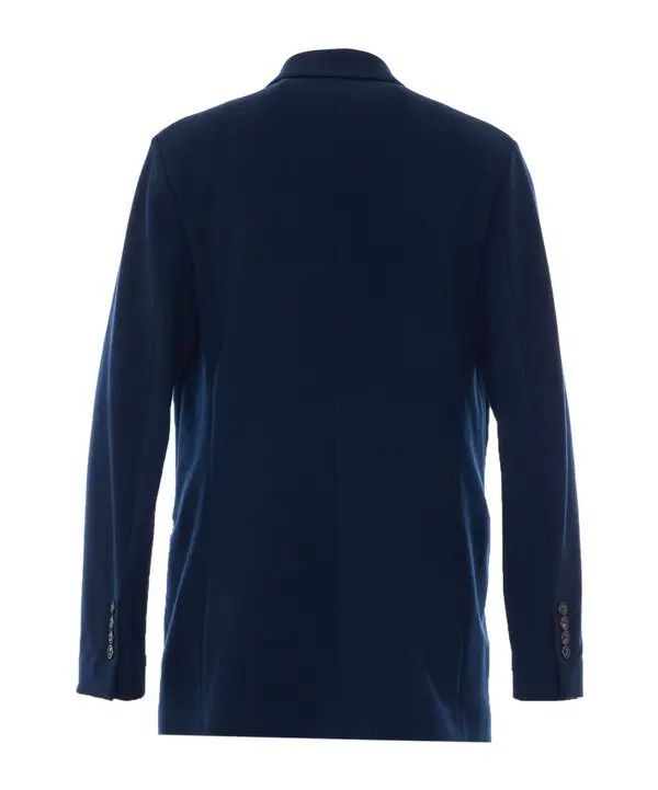 CIRCOLO 1901 Double-breasted Blazer With Cut-out Collar - Black