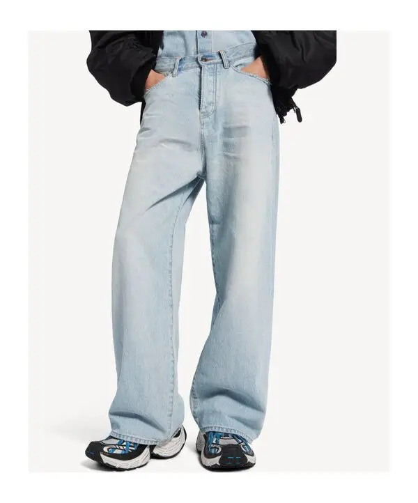 Balenciaga Wide-leg Denim Trousers