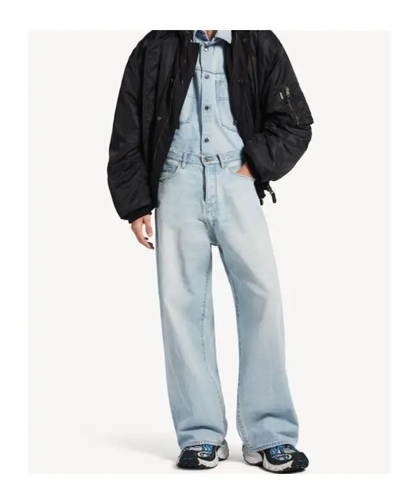 Balenciaga Wide-leg Denim Trousers