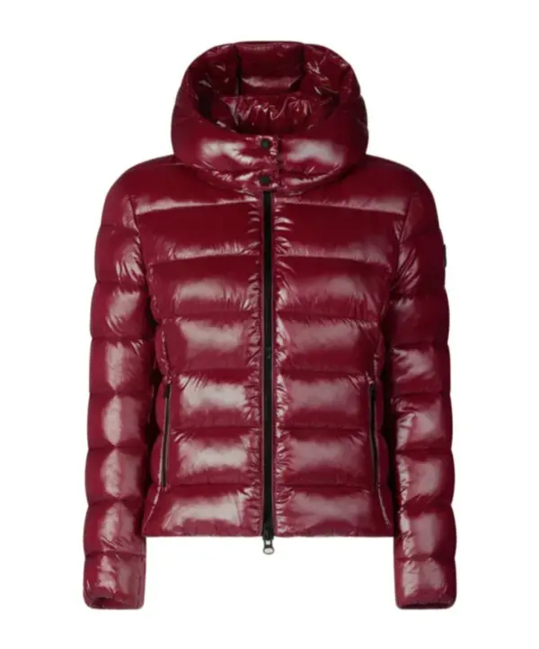 SAVE THE DUCK Padded Jacket With Detachable Hood And Logo Patch - Red