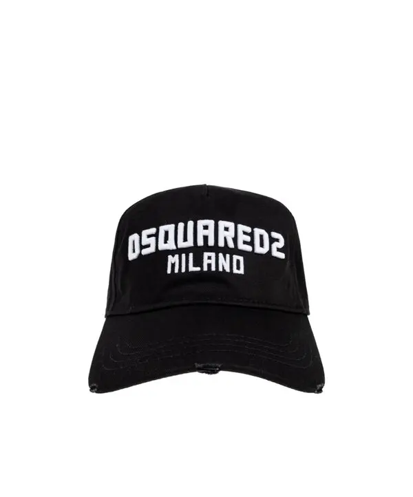 Dsquared2 Baseball Cap With Logo Embroidery - Black