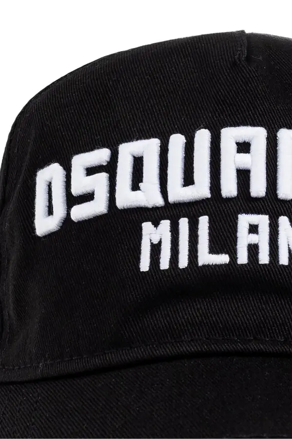 Dsquared2 Baseball Cap With Logo Embroidery - Black