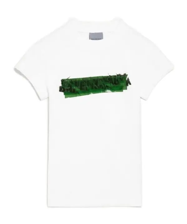 Balenciaga Messy Spray Artwork T-shirt - White