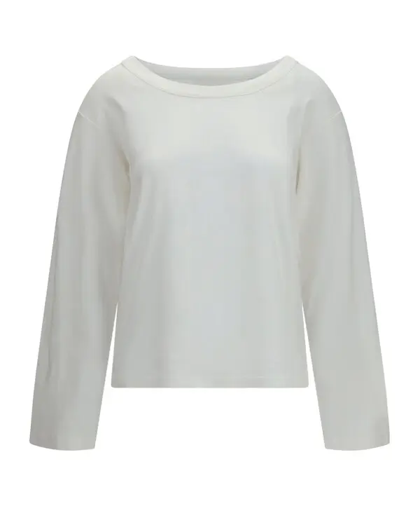 THE ROW Cotton Long Sleeve T-shirt - White