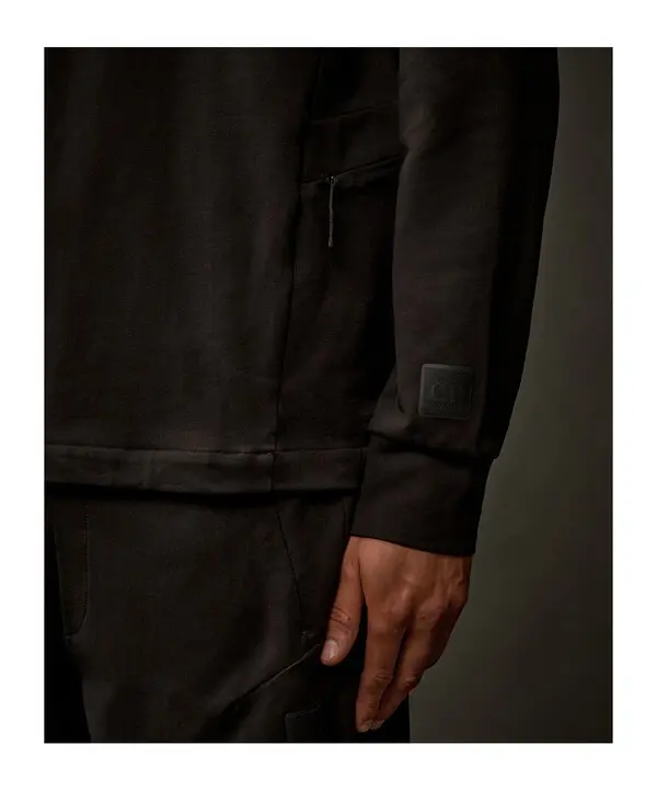 C.P. COMPANY Crewneck Sweatshirt With Raglan Sleeves And Zip Pockets