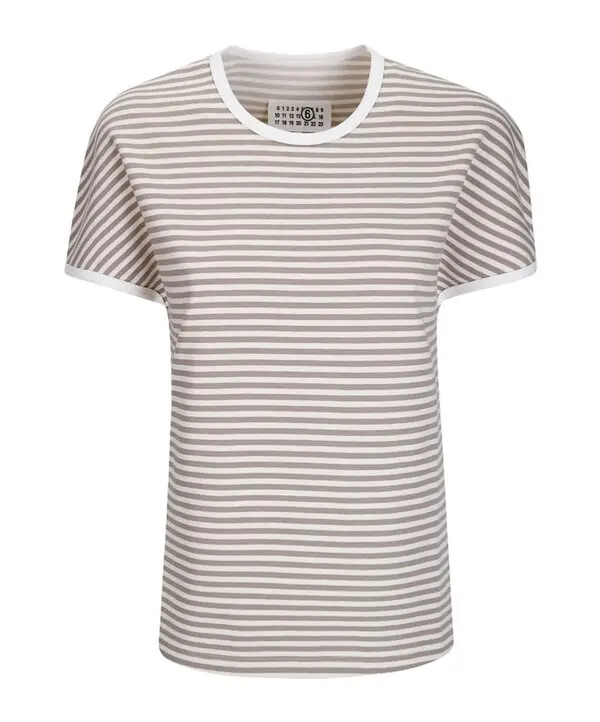 MAISON MARGIELA Striped T-shirt - White