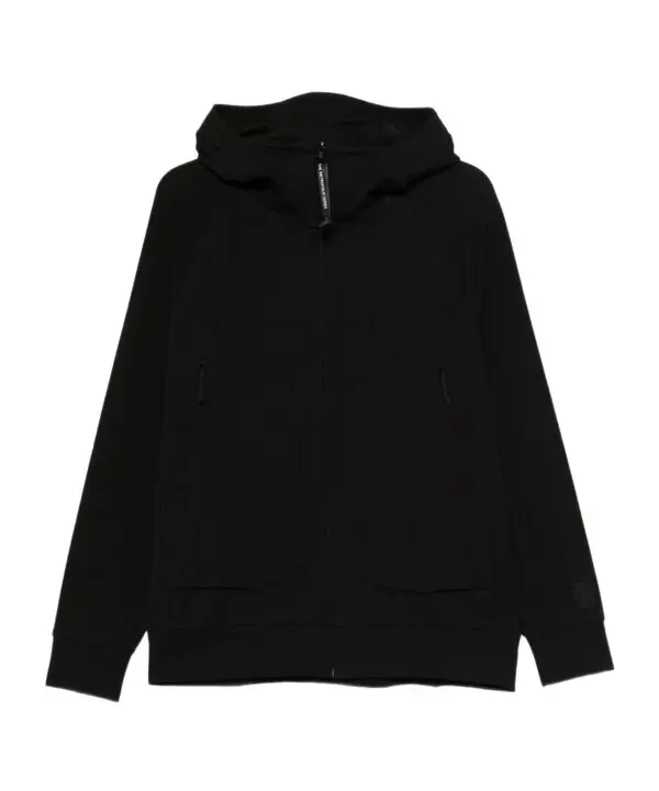 C.P. COMPANY Hooded Zip Sweatshirt - Black