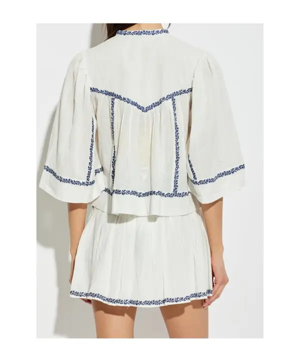 Isabel Marant Étoile Juline Embroidered Top