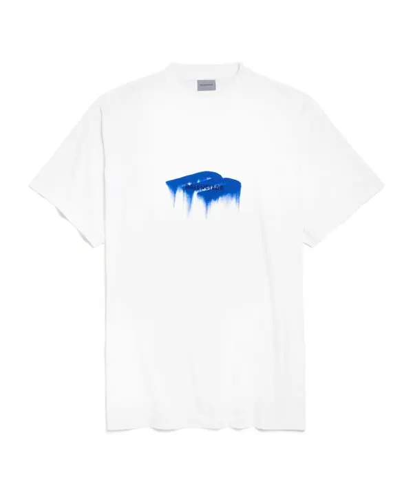 Balenciaga Wet Brush Oversized T-shirt - White