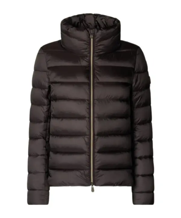 SAVE THE DUCK Stand Collar Quilted Cotton-padded Jacket