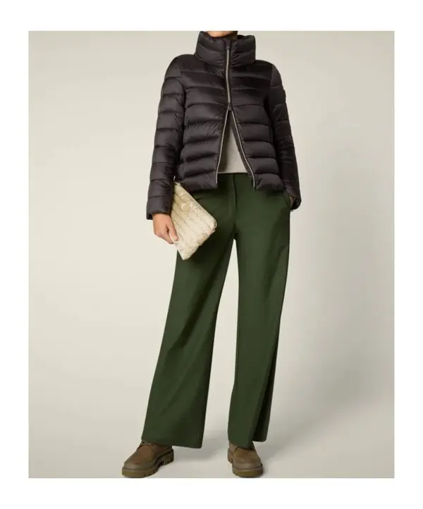SAVE THE DUCK Stand Collar Quilted Cotton-padded Jacket