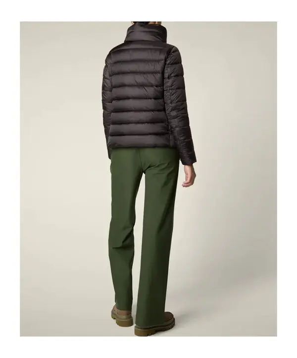 SAVE THE DUCK Stand Collar Quilted Cotton-padded Jacket