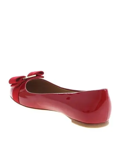 FERRAGAMO Varina Ballet Flats - Red