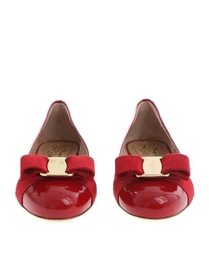 FERRAGAMO Varina Ballet Flats - Red