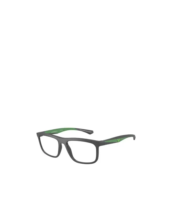 Emporio Armani Square Frame Eyeglasses - Gray