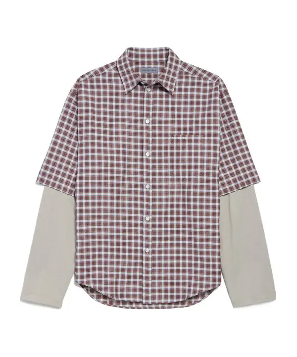 Balenciaga Checked Wrong Sleeved Shirt