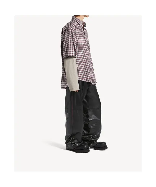 Balenciaga Checked Wrong Sleeved Shirt